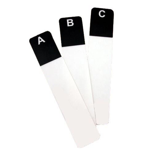 1 1/2" x 7 5/8" Premier Alpha Name Badge Dividers - Name Badge Productions
